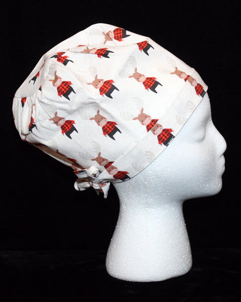 Lumberjack Moose - Scrub Hats by Michelle