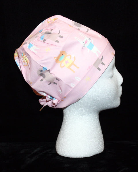 Masked Animals - Scrub Hats by Michelle